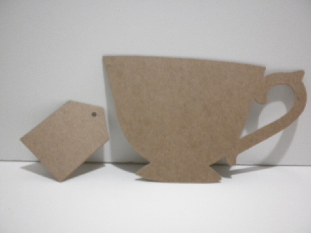 Die Cut, Teacup Chipboard Die Cut, Teacup Die Cut, Embellishments ...