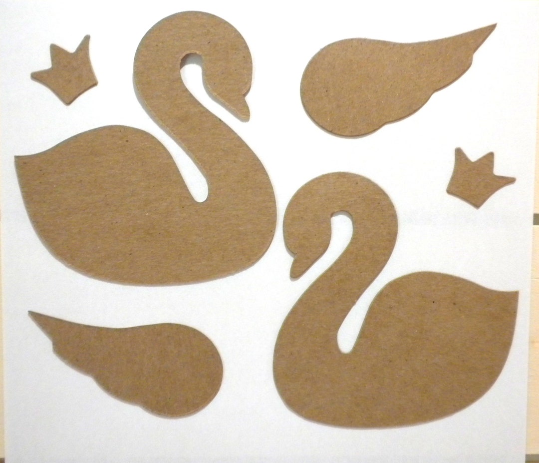 Swan Die Cuts, Chipboard Swan Die Cut, Embellishments, Scrapbooking ...