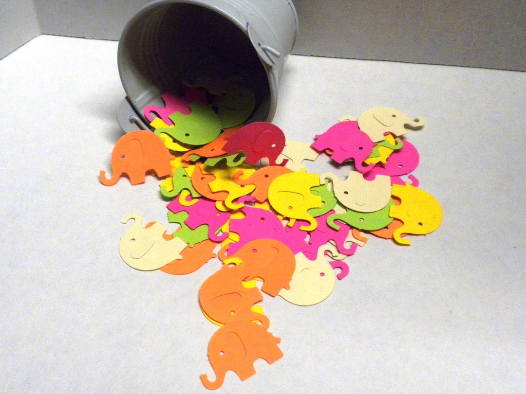 Elephants, 300 Tiny Elephant Confetti-elephants, Party Decorations ...
