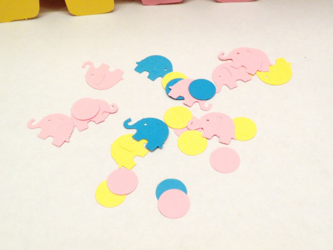 300 Tiny Elephant Confetti,elephants, Party Decorations, Confetti,die ...