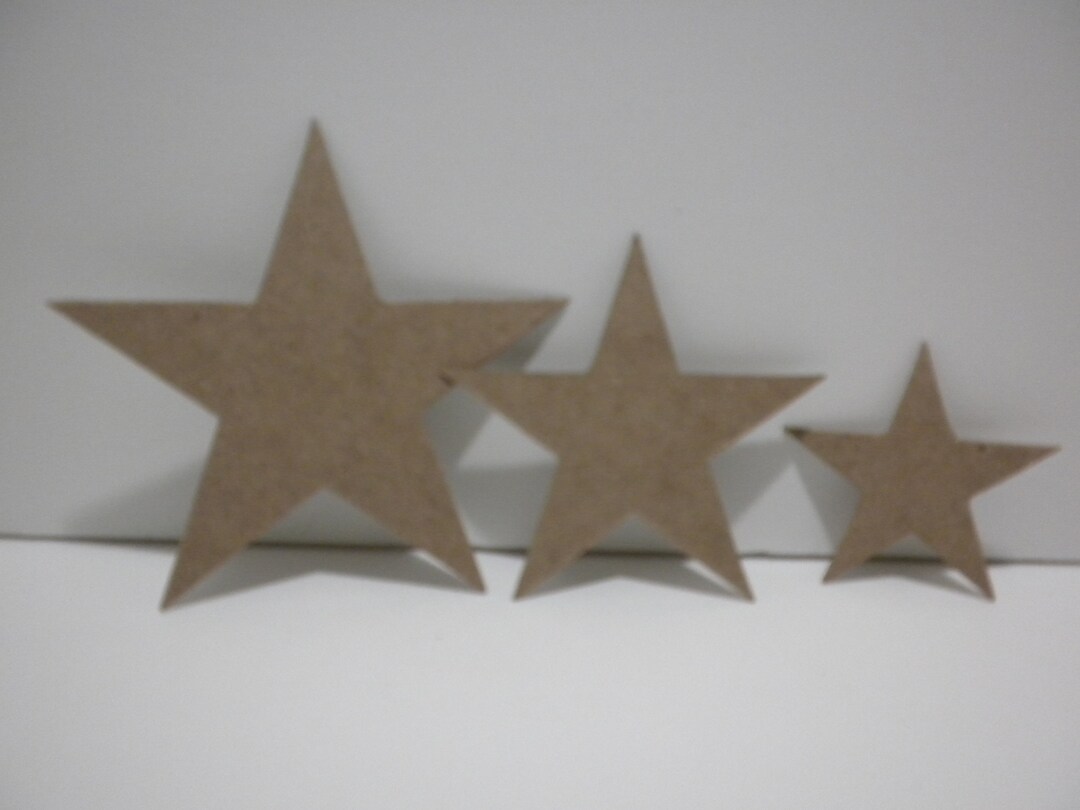 Star Die Cut, Star Chipboard Die Cut, Star Die Cuts, Embellishments ...