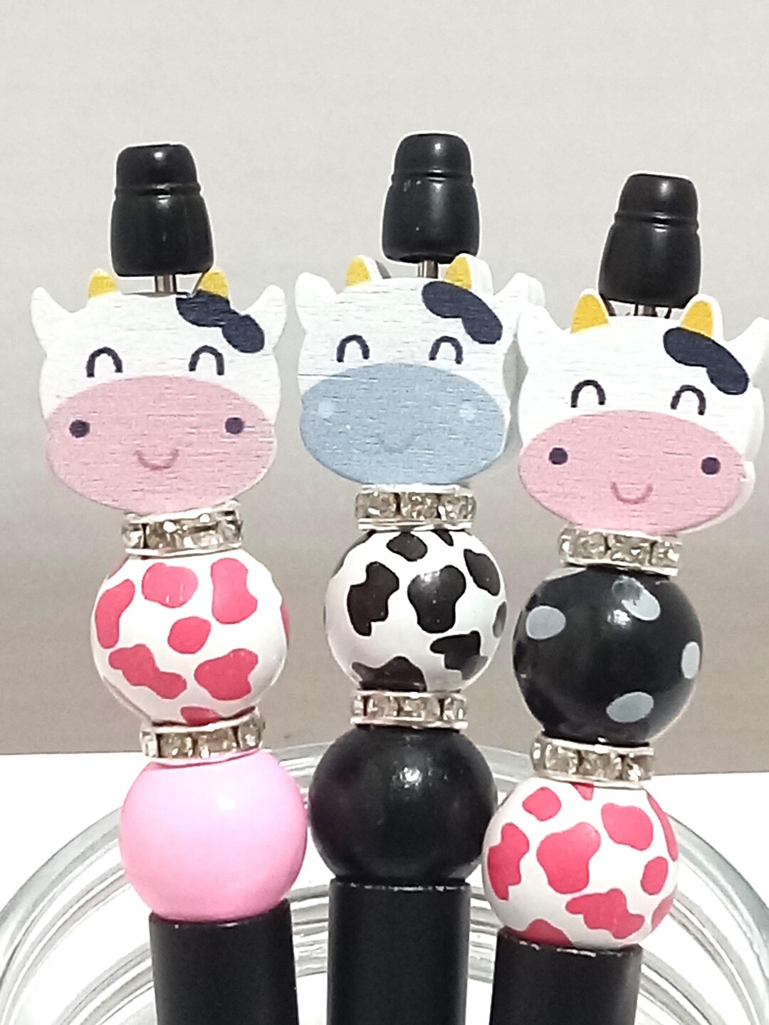 Beaded Pens, Cow Beaded Pen, Cow Pen, Gift for Her, Mom Pen - Etsy