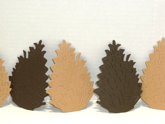 Papercraft Pinecone Die cuts Paper Pinecones Fall Autumn Craft Supplies ...
