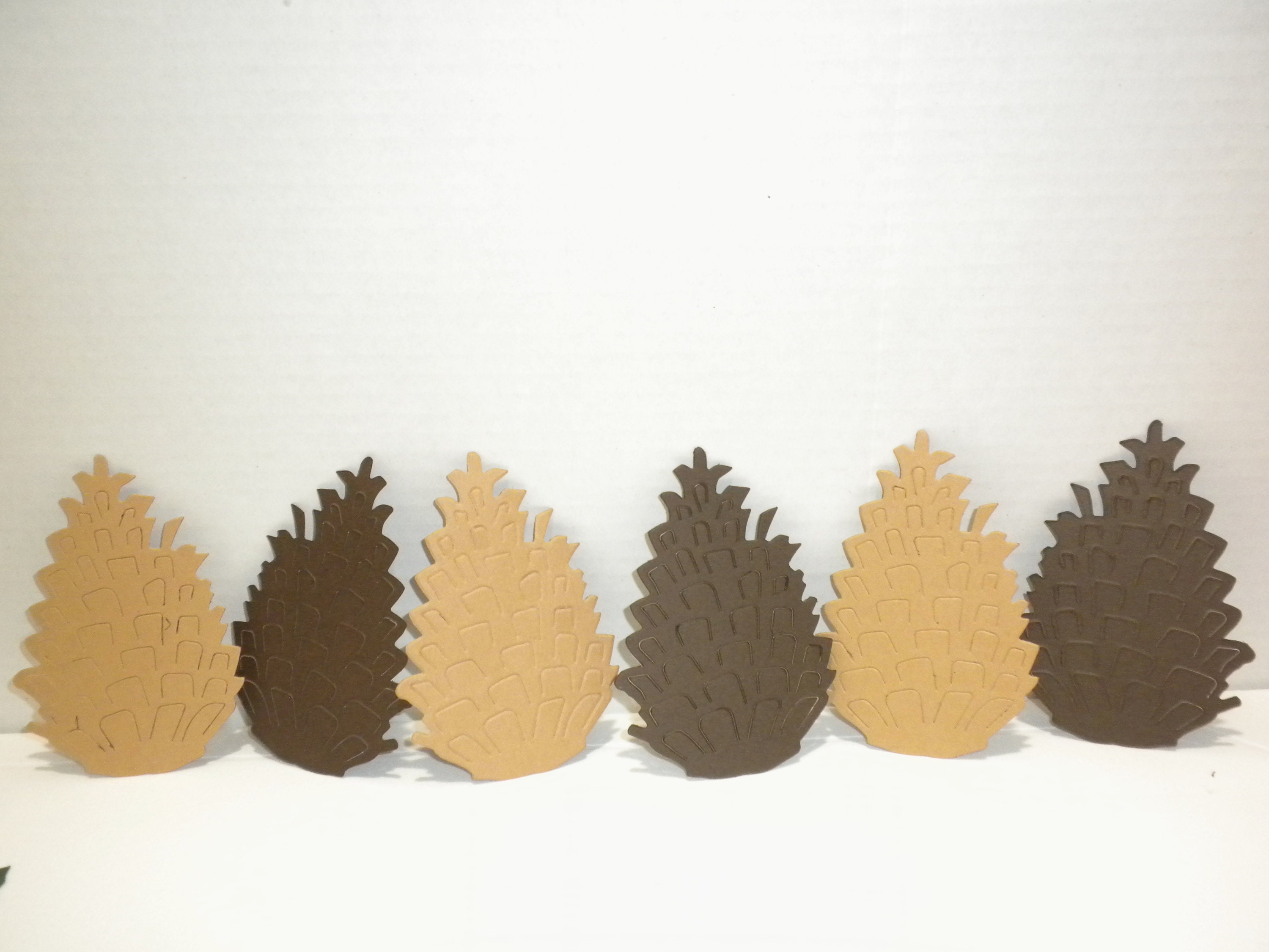 Papercraft Pinecone Die cuts Paper Pinecones Fall Autumn Craft Supplies ...
