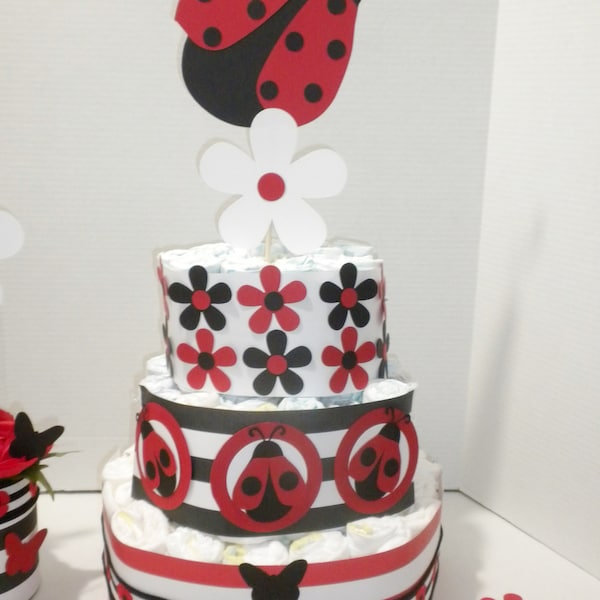 Ladybug Diaper Cake - Etsy