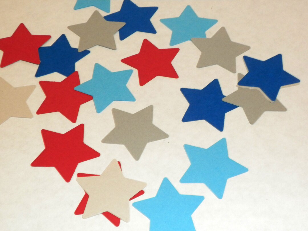 Stars,100 Paper Stars, Nautical Stars, Die Cut Stars, Scrapbook ...
