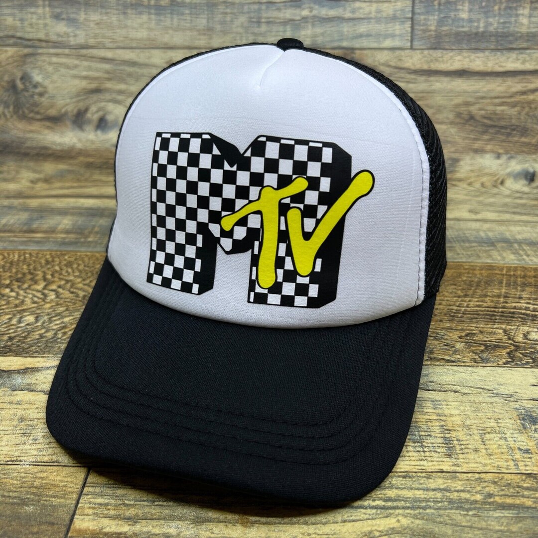 MTV Checkers Trucker Snapback - Etsy