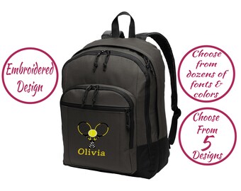 Personalized Tennis Backpack Custom Tennis Bag Customized | Etsy