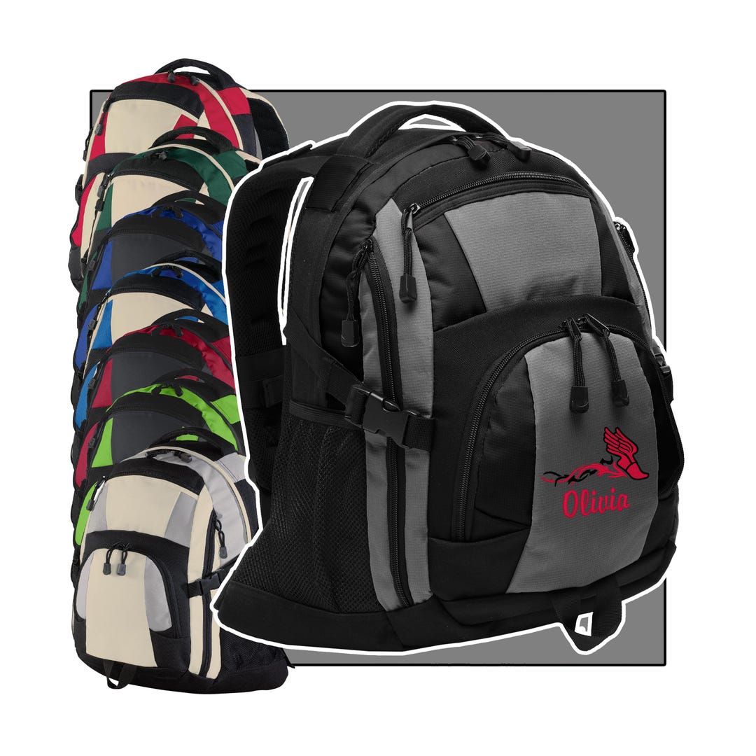 Personalized Track & Field Backpack Custom Name Sports Bag for Athletes ...