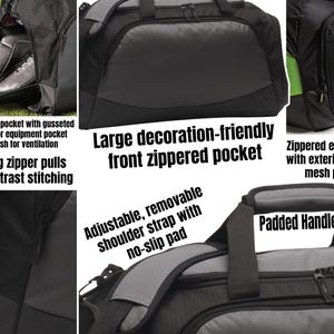 Custom Football Duffle Bag | Personalized Sports Gym Gear, Team Gifts ...