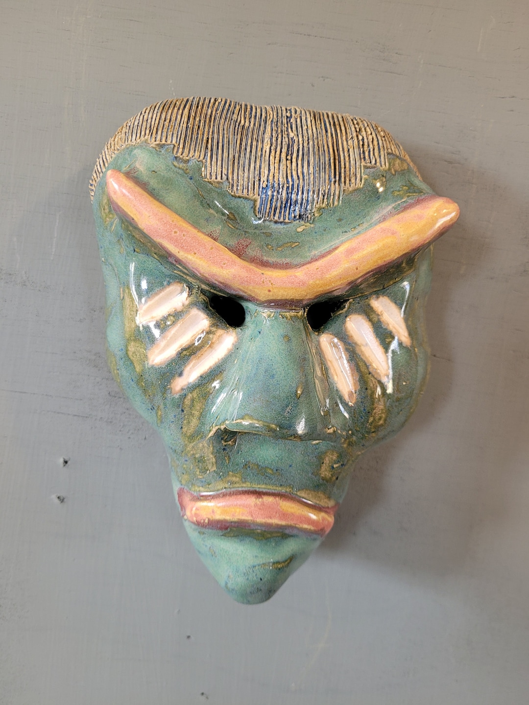 Green Man Mask - Etsy
