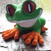 Tree Frog Figurine, Garden Decoration, Tree Frog Statue - Etsy