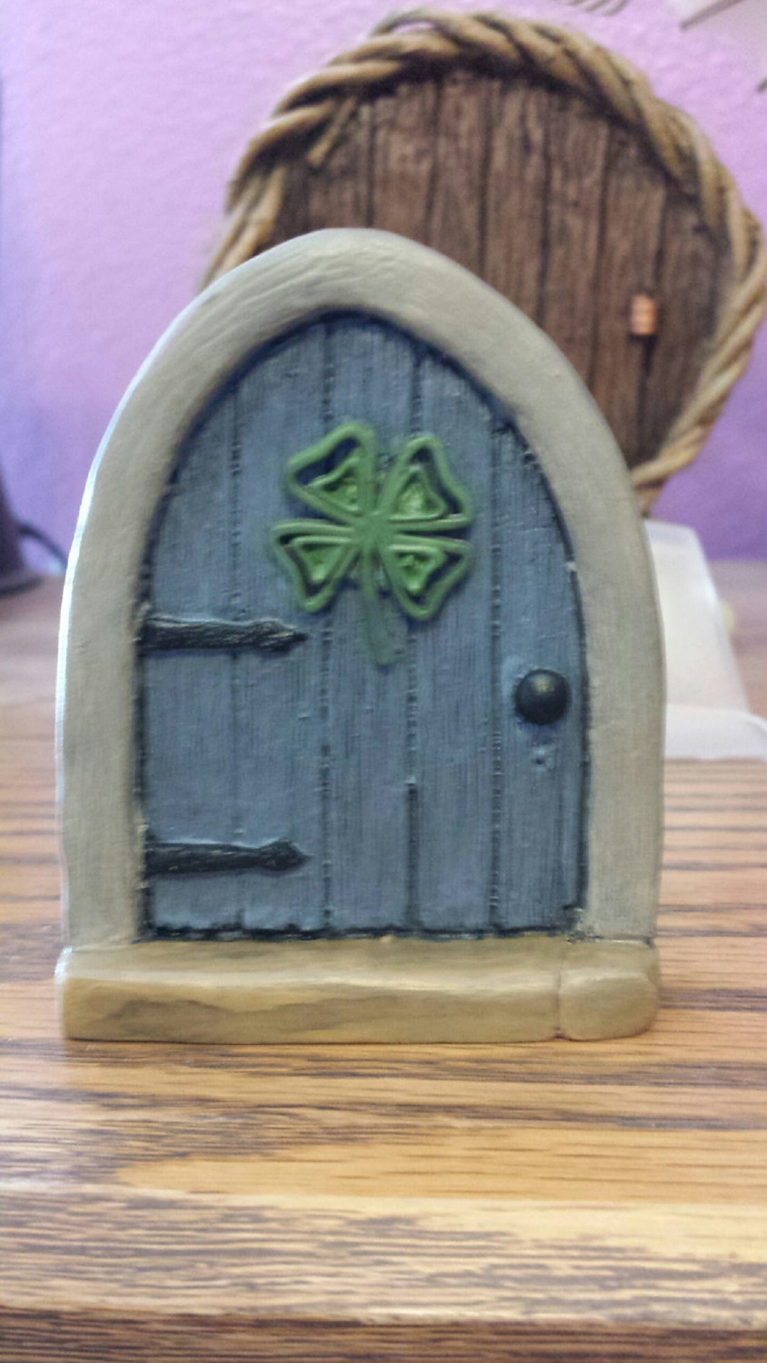 Celtic Fairy Door, Doorway to Middle Earth, Shamrock Door - Etsy