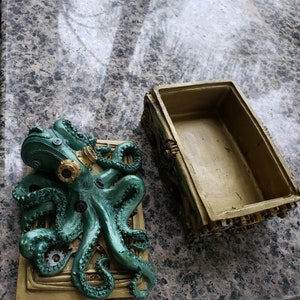 STEAMPUNK Octopus Treasure Box, Trinket Box, Jewelery Box - Etsy