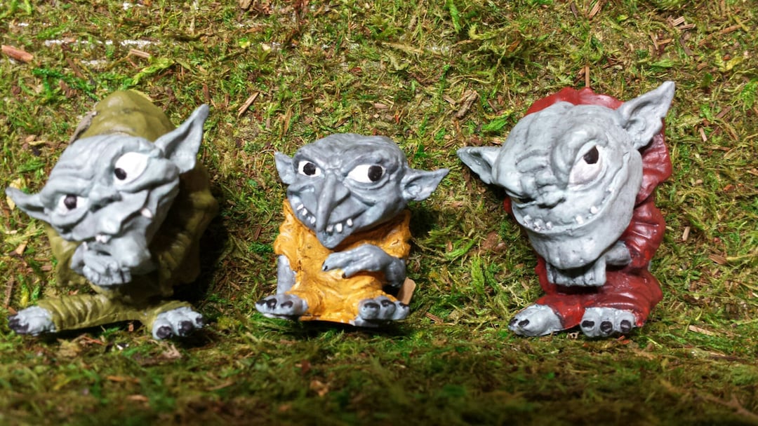 Troll Statues Set of 3 (resin) - Etsy