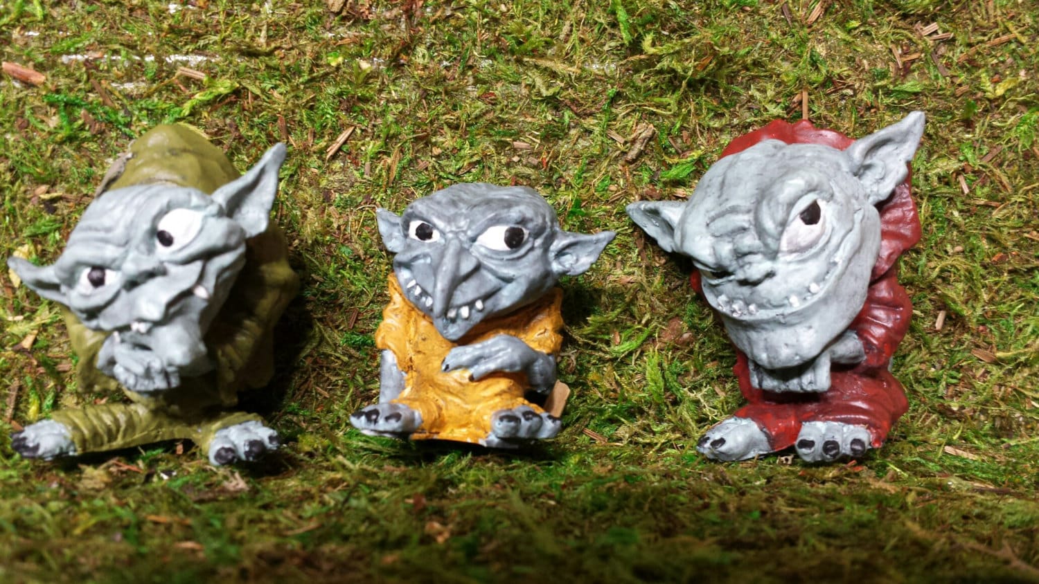 Troll Statues Set of 3 (resin) - Etsy