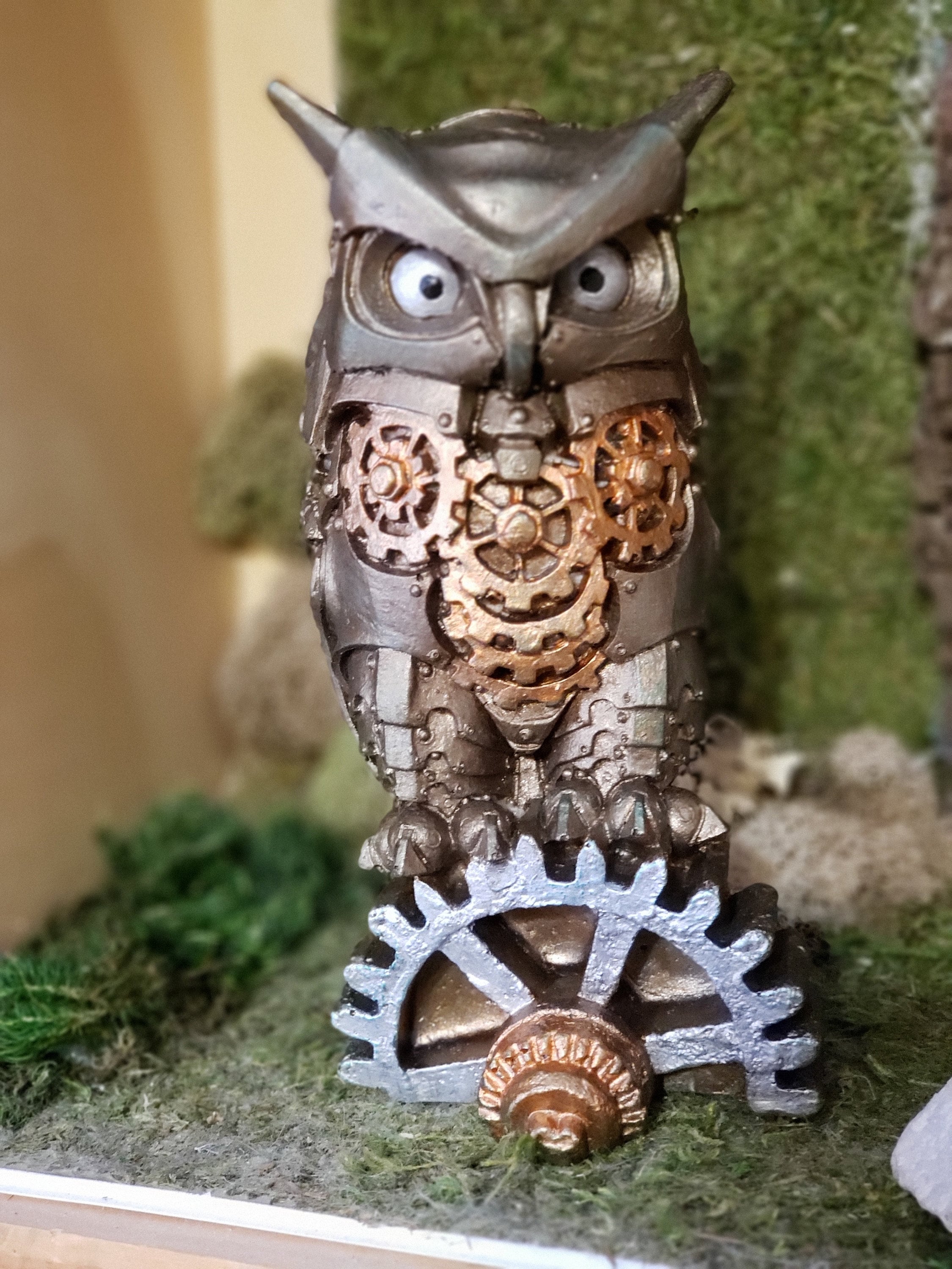 Steampunk Owl Statue Steampunk Decor | Etsy