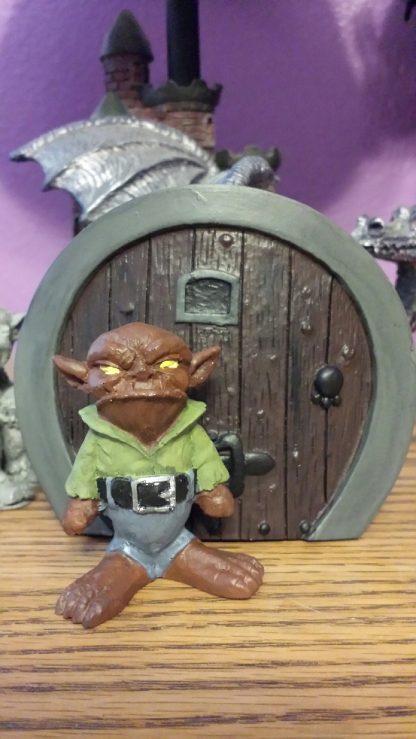 Troll Statue Garden decor Fairy doors for fairy gardens | Etsy