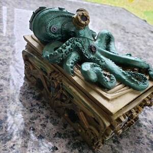 STEAMPUNK Octopus Treasure Box, Trinket Box, Jewelery Box - Etsy