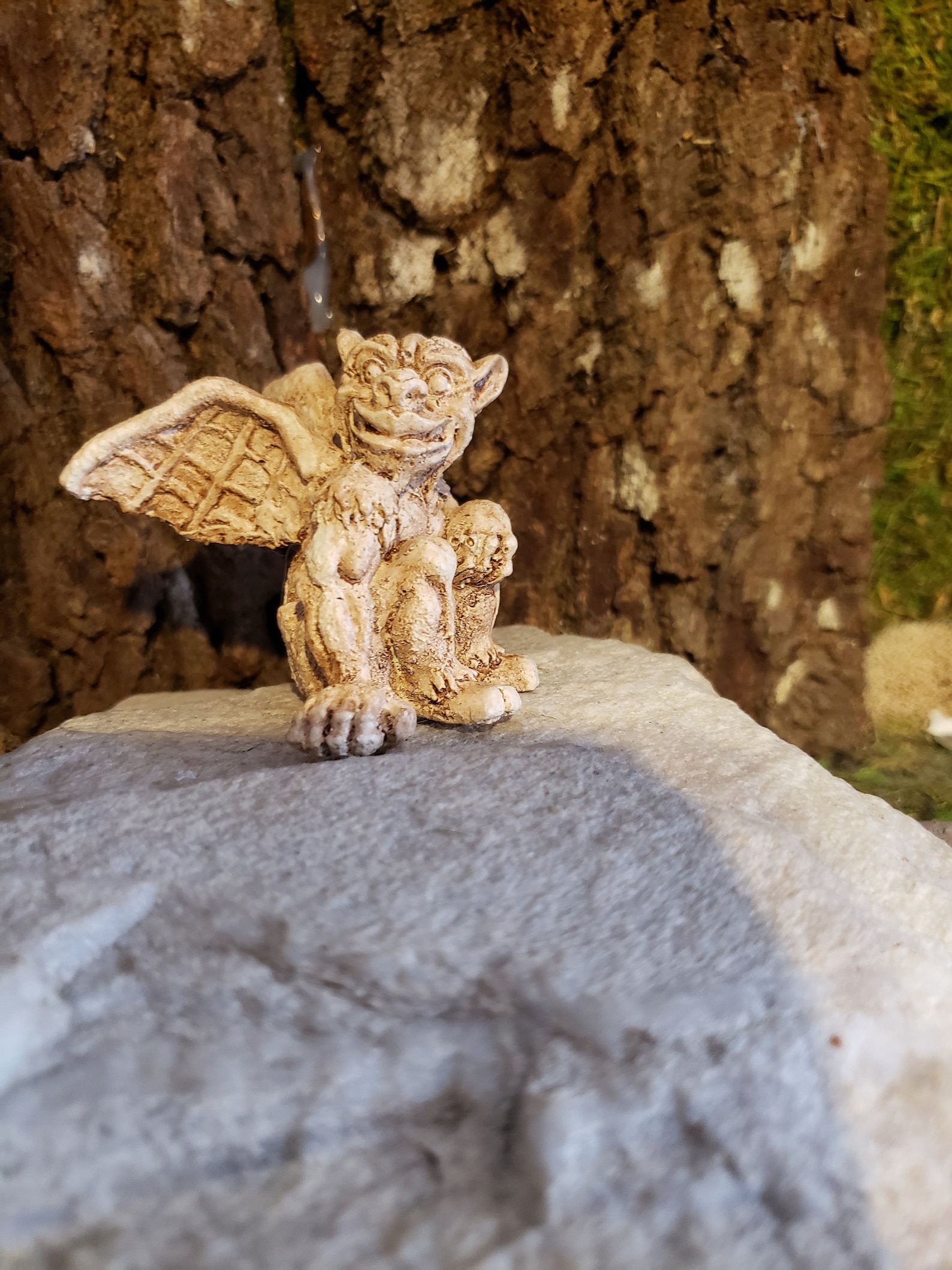 Small Gargoyle for Fairy Gardens | Etsy