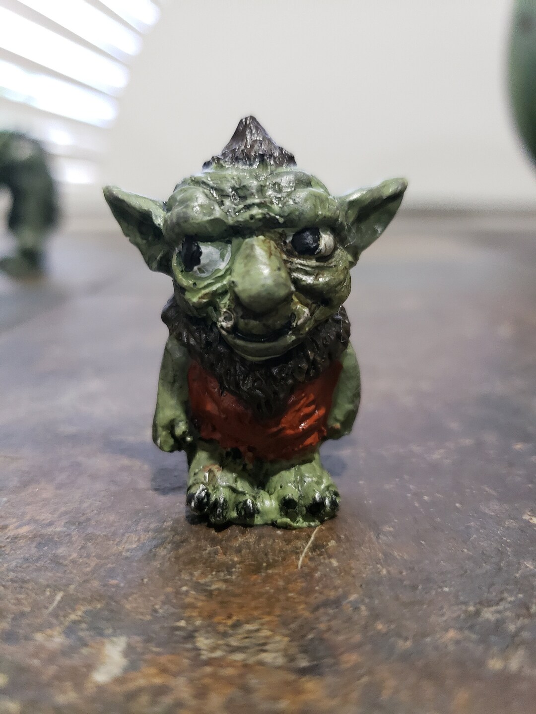Hand Painted Resin Ogre Statue, Miniature Fairy Garden Troll - Etsy
