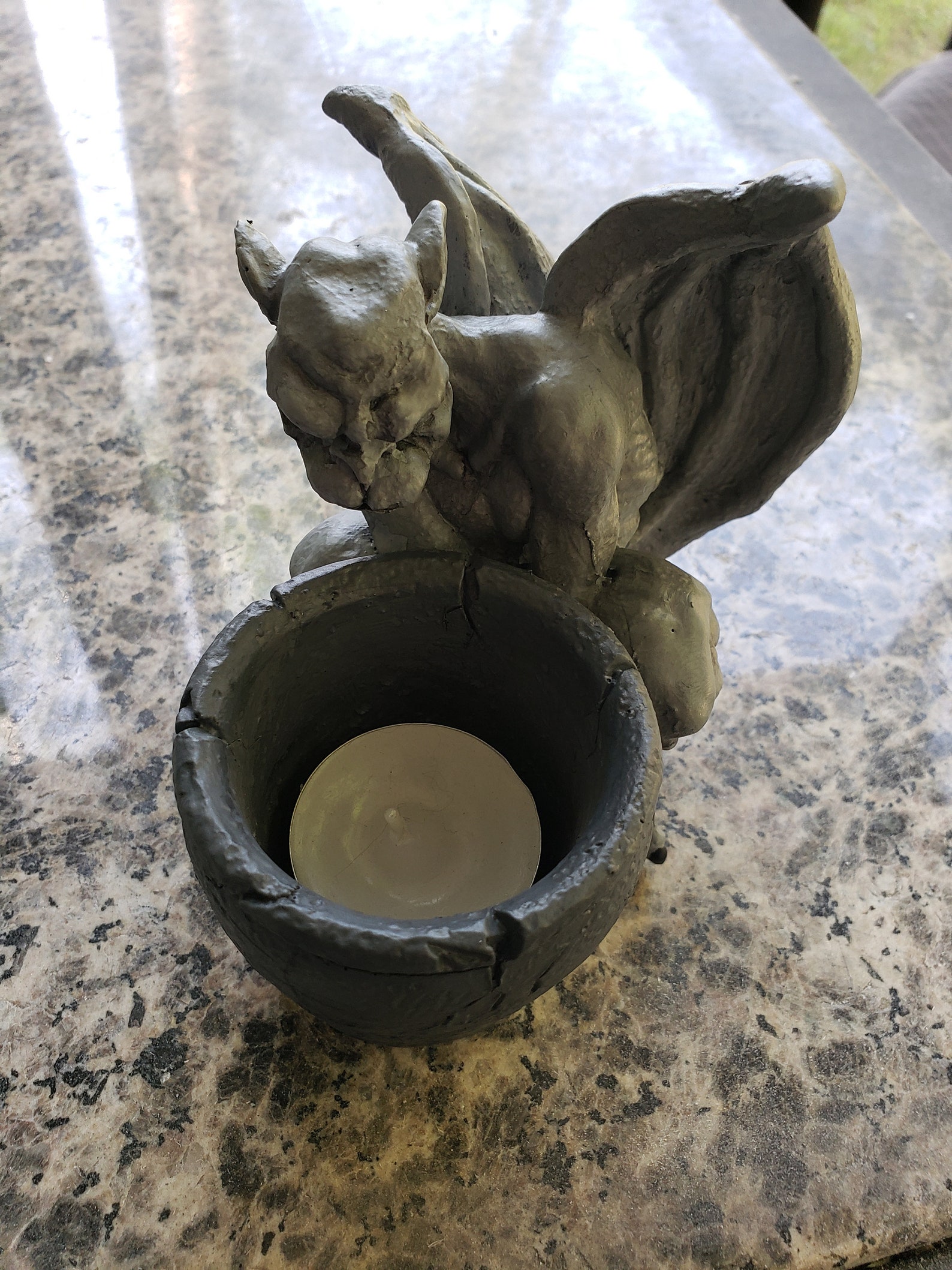 Gargoyle Statue, Candle Holder - Etsy