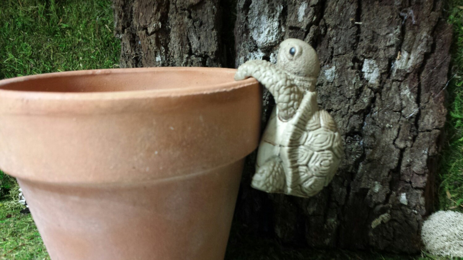 Turtle Pot Hanger Garden Decoration for Fairy Gardens - Etsy