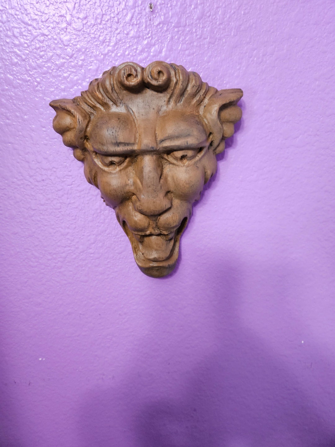 Devilish Gargoyle, Wall Plaque, Wall Plaque, Halloween Decoration - Etsy