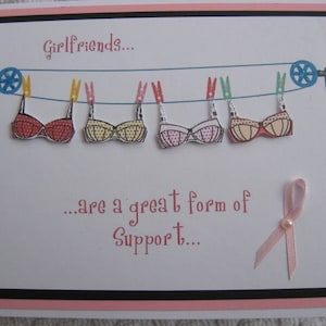 Funny Breast Cancer Survivor Card, Girlfriend Support Card, Girlfriend ...