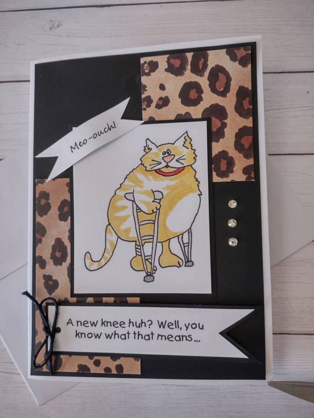 Funny Knee Surgery Get Well Card: Cat Lover Gift - Etsy