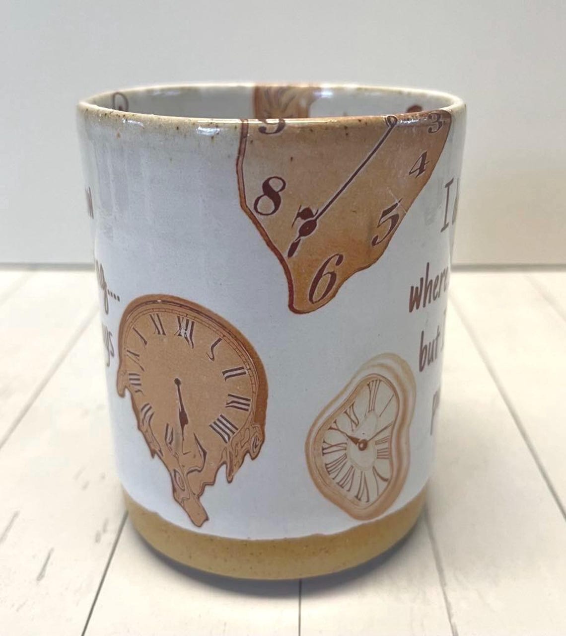 Funny Punctual Mug: Hand Thrown Pottery - Etsy