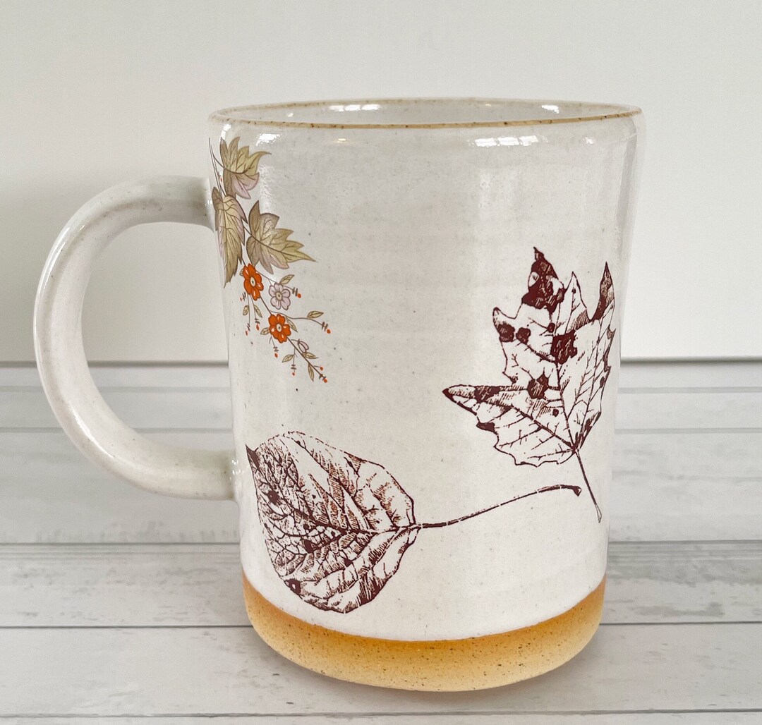 Handmade Fall Mug: Vermont Autumn Leaves, Hand-glazed Pottery - Etsy