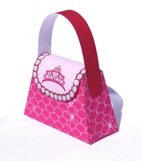 Pink Princess Purse Box instant Download | Etsy
