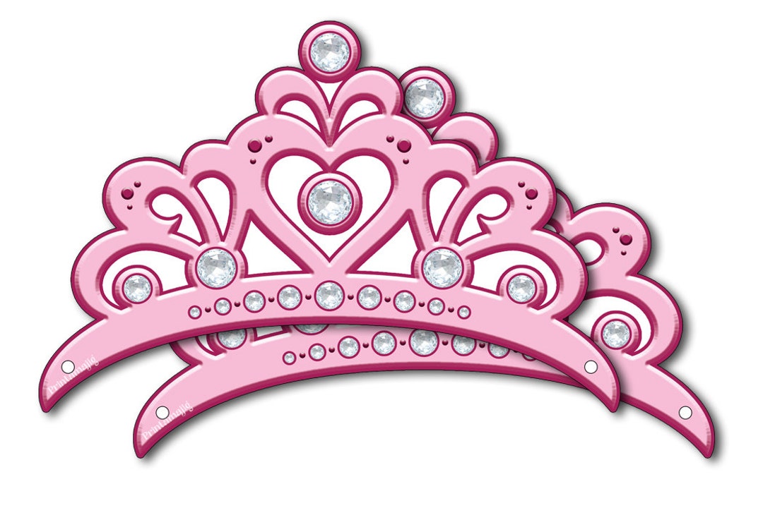 Pink Princess Crown (instant Download) - Etsy