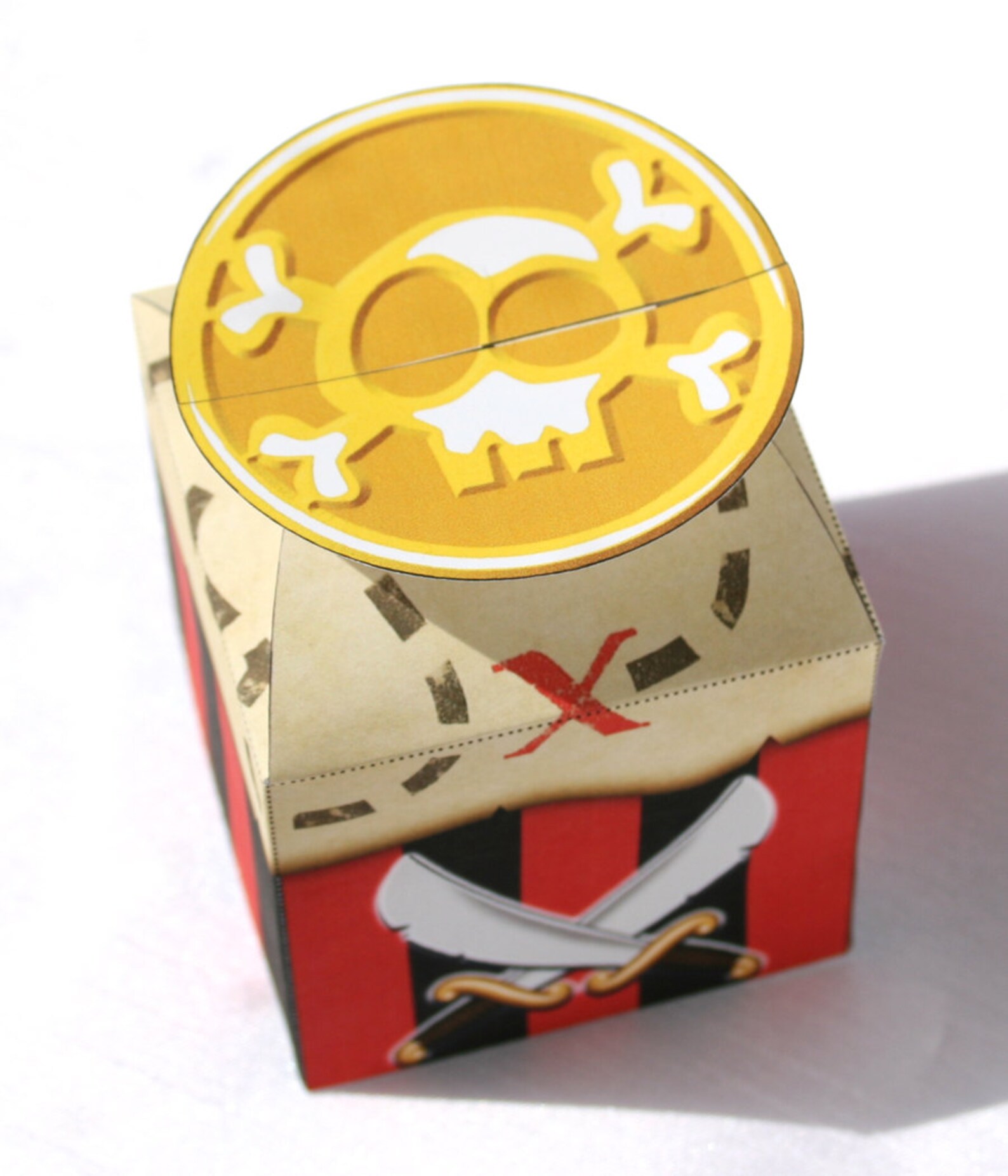 Small Pirate Treat Box instant Download - Etsy