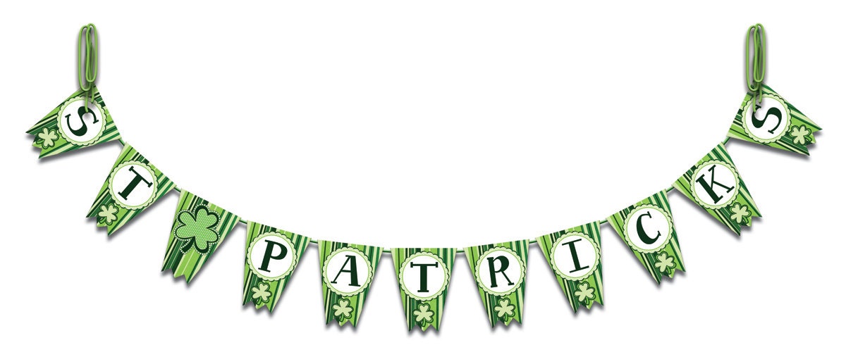 St Patrick's Day Banner (instant Download) - Etsy