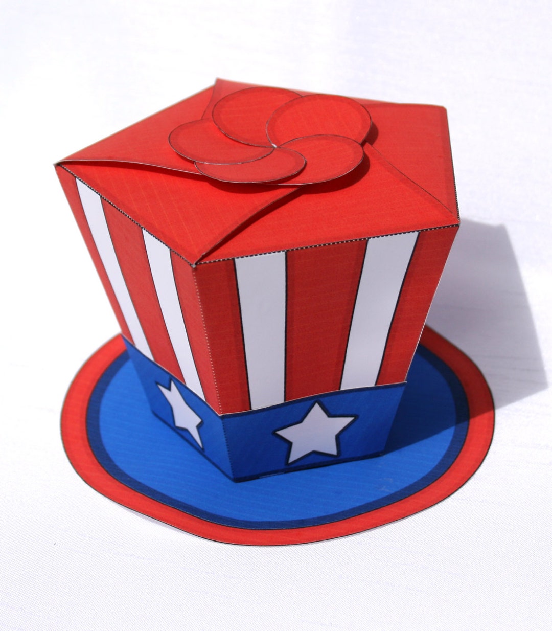 U.S.A. Top Hat Treat Box (instant Download) - Etsy