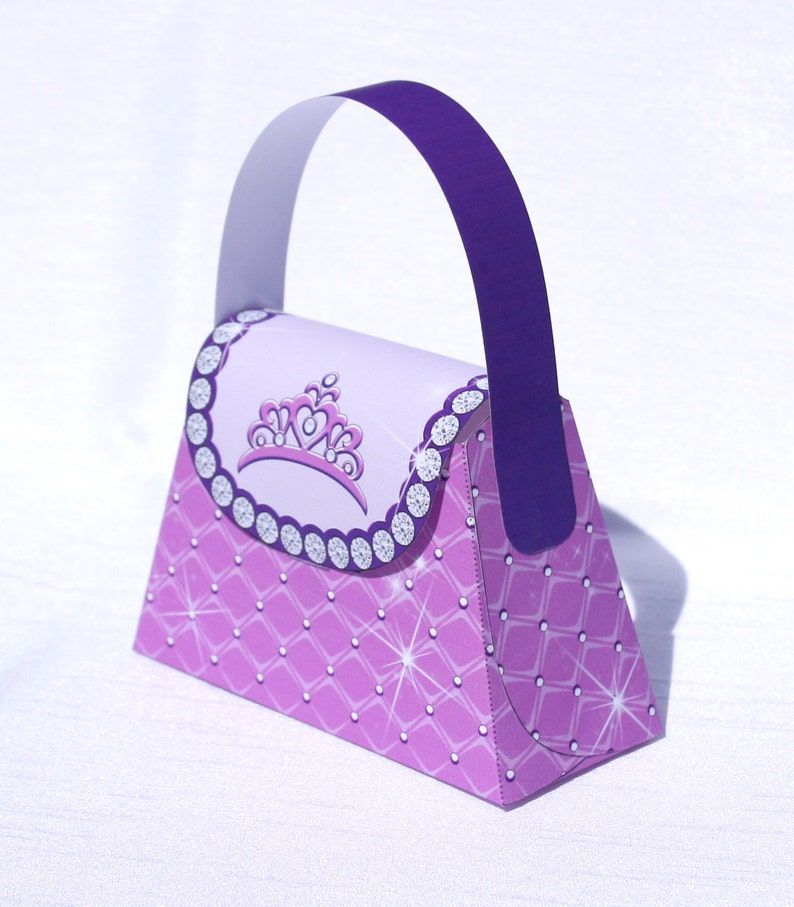 Purple Princess Purse Box (instant Download) - Etsy