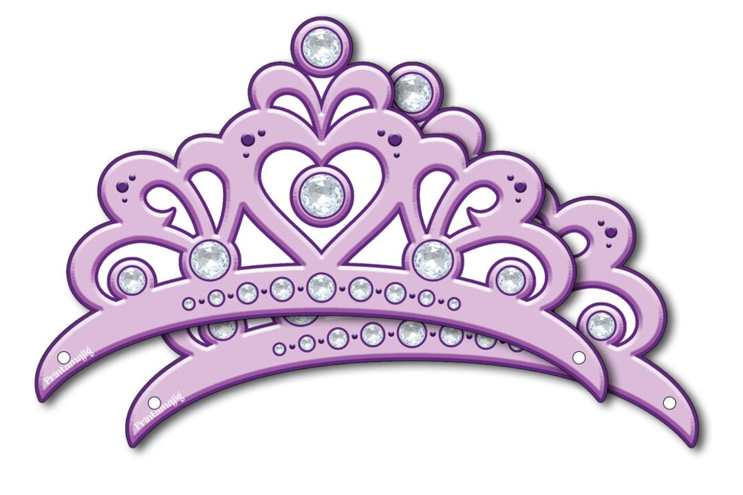 Purple Princess Crown (instant Download) - Etsy