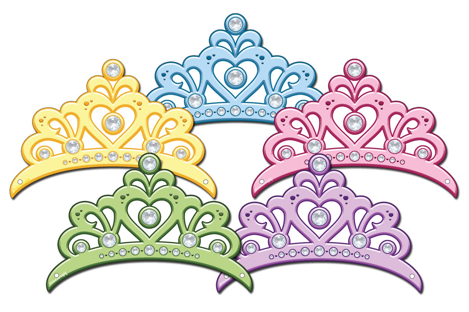 Princess Crown Set (instant Download) - Etsy