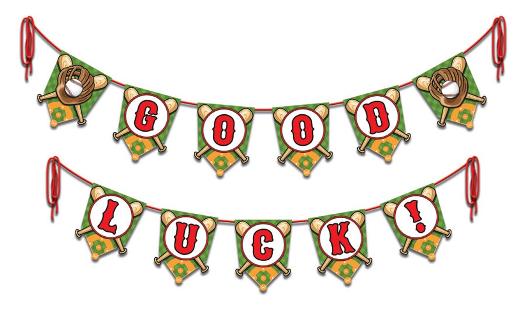 Baseball Good Luck Banner (instant Download) - Etsy