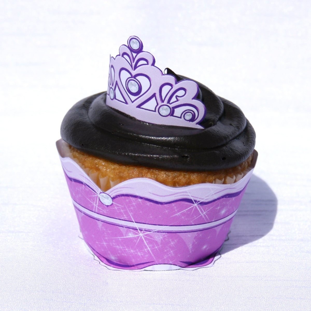 Purple Princess Cupcake Cake