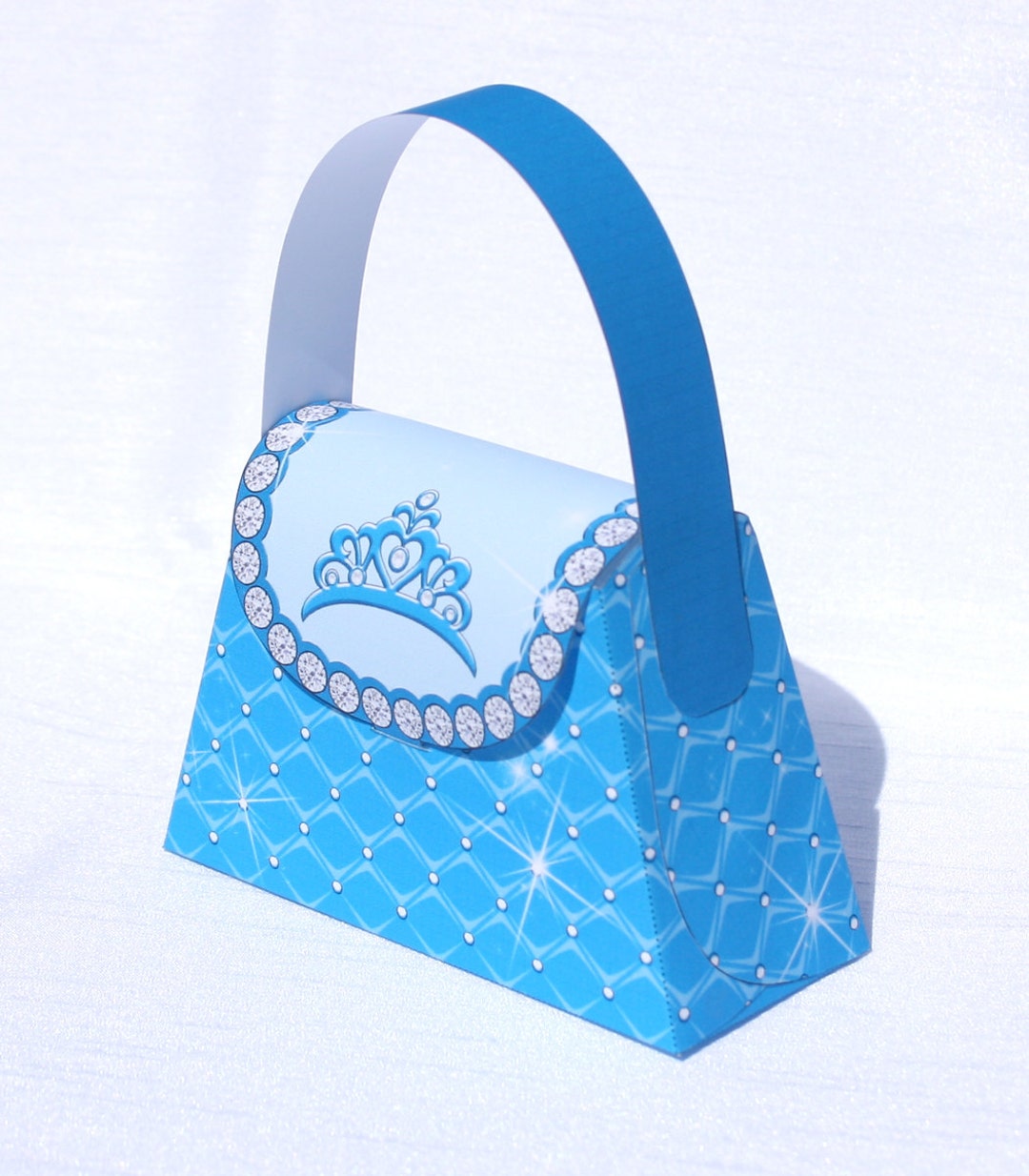 Blue Princess Purse Box (instant Download) - Etsy