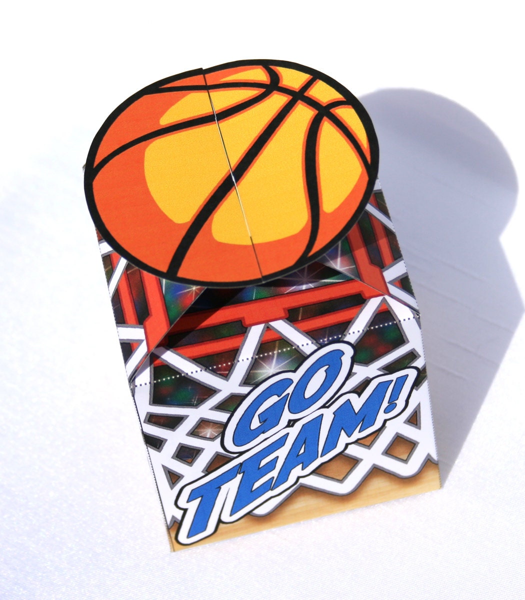 Basketball Small Treat Box (instant Download) - Etsy