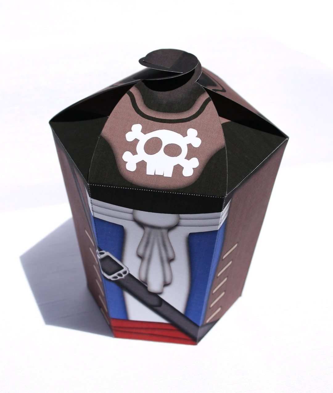 Large Pirate Gift Box (instant Download) - Etsy