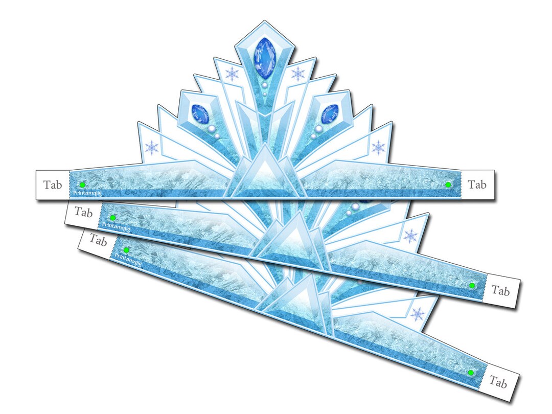 Ice Princess Crown (instant Download) - Etsy