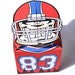 Football Player Small Treat Box - Red (instant Download) - Etsy