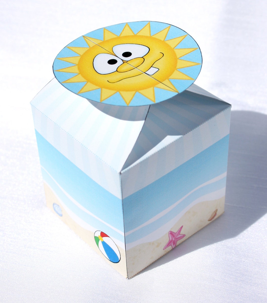Small Beach Party Treat Box (instant Download) - Etsy
