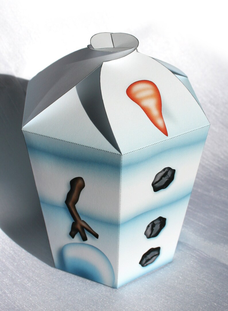Large Snowman Gift Box instant Download - Etsy