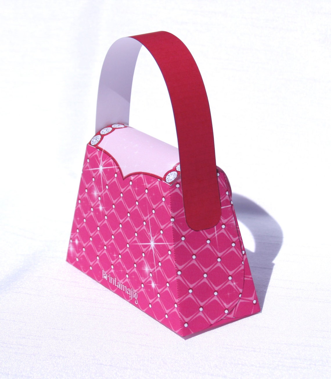 Pink Princess Purse Box (instant Download) - Etsy
